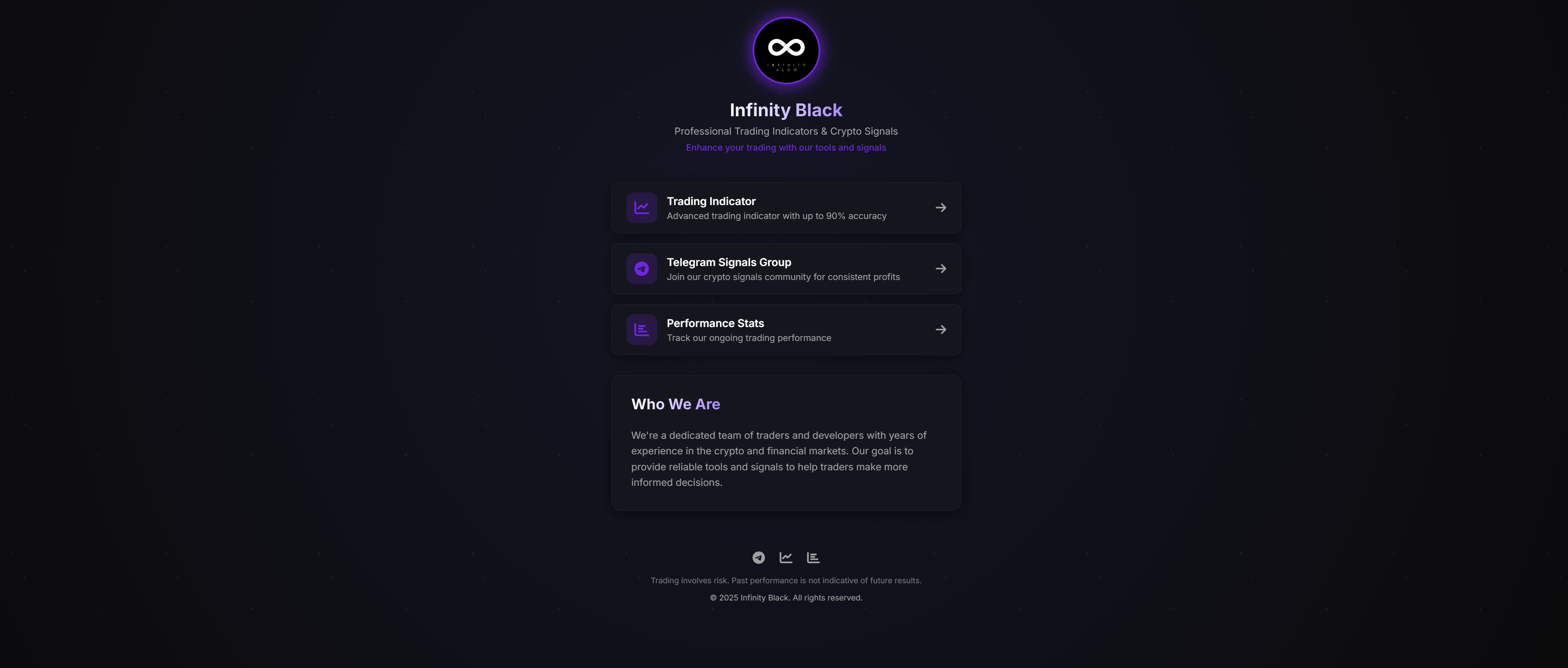Infinity Black | Professional Trading Indicators & Crypto Signals